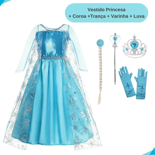 Fantasia Infantil Frozen - Caça Descontos